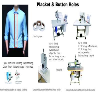 China Ultrasonic Bonding Machine & Seamless Shirt Production Line / OEM Bonded Garment Manufacturing Service for sale