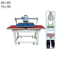 China SH-202 Semi-automatic/manual Uplift Flat Heat Press Machines for Polo Shirt t Shirt Bonding Technology Manufacturing Plant for sale