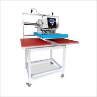China New DK Dual Work Station 40x60cm Pneumatic Semi-Automatic Heat Press Machine Flatbed Printer Garment T-Shirt for sale