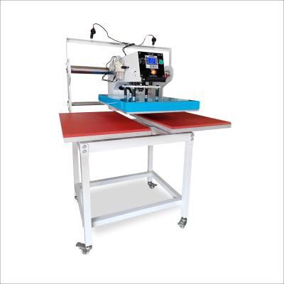 China New DK Dual Work Station 40x60cm Pneumatic Semi-Automatic Heat Press Machine Flatbed Printer Garment T-Shirt for sale