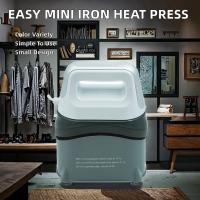 China Mini Manual Iron Heat Press Machine Easy Operation for Garment Hat Press New Plate Type Screen Printer 110V/220V 1 Year Warranty for sale