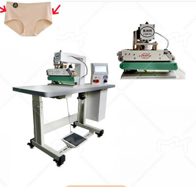 China SH-805 Seamless T-Shirt Cuffs Hems Lady Panty Side Seam Sealing and Press Shaping Machine with Heat Belt Customized for sale