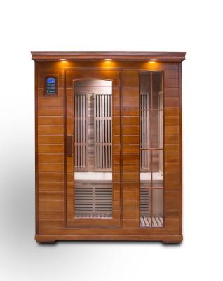 China Computer Steaming Room Double Lightwave Sauna Box Full Body Detox Sweat Control Panel Sweat Steaming Room for sale