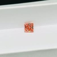 China 2.42 Carat CVD Lab Grown Pink Princess Cut Diamond IGI Certified Loose for sale