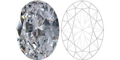 China IGI Certified CVD Lab Grown Oval Diamond 1-3CT DEFG Color VVS Clarity for Jewelry for sale