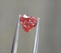 China 1.15ct CVD Lab Grown Pink Heart Diamond VVS2 Clarity Fancy Light Color Brilliant Cut for sale