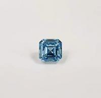 China Asscher Cut Synthetic Lab Made Blue Diamonds 1.0ct-2.0ct for sale