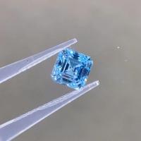 China 1CT-1.99CT IGI Certified Asscher Cut Blue Loose Diamond VVS-VS Clarity Excellent Cut for Jewelry for sale