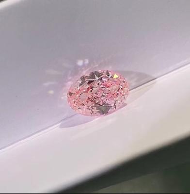 China Oval Shape Lab Grown Cherry Pink Diamonds 2.1ct-3.0ct With IGI Certification for sale