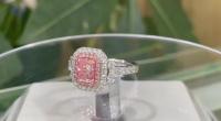 China 1.15 Carat IGI Certified Pink Cushion CVD Diamond Ring - VVS1-VS2 Clarity Excellent Cut Lab Grown for sale