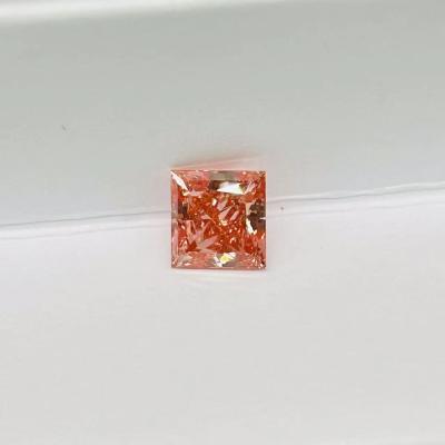 China 1.14 Carat Princess Lab Grown Pink Diamond VS1 Clarity Excellent Polish for sale