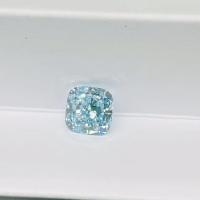 China VS1 Cushion Brilliant Cut CVD Lab Grown Blue Diamonds 3.2-3.6ct IGI Certified Fancy Intense-Vivid for sale