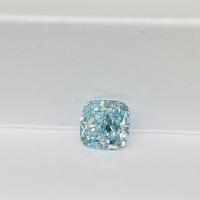 China 2.2ct-3.0ct IGI Certified CVD Lab Grown Blue Cushion Diamonds VS1 Clarity Fancy Vivid Color for sale