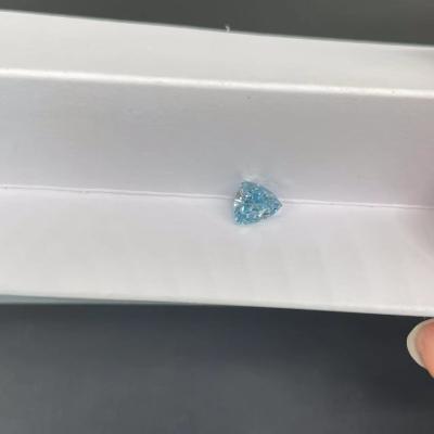 China 0.89ct Triangular CVD Lab-Grown Blue Diamond with IGI Certification | 10 Mohs Hardness | VS2-VVS1 Clarity for sale