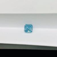 China 0.89ct CVD Lab Grown Blue Diamond IGI Certified Fancy Asscher Cut Loose for sale