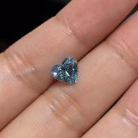 China 1.03 Carat Lab Grown Heart Shape Blue Diamond VVS1 Clarity Excellent Polish for sale