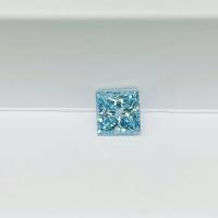 China 1.53 Ct Lab Grown Blue Diamond Princess Cut Loose CVD 10 Mohs NGTC Certified for sale