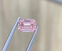 China Emerald Loose Lab Grown Pink Diamonds Engagement Ring IGI Certified for sale