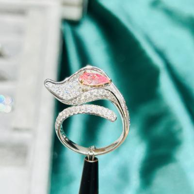 China IGI Certified 1ct Pink Pear Lab Grown Diamond - VS2-VVS1 Clarity, 10 Mohs Hardness for Custom Jewelry for sale