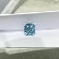 China Lab Grown Blue Cushion Diamond 1.17ct VS1 Fancy Blue CVD Synthetic Loose Diamond for sale