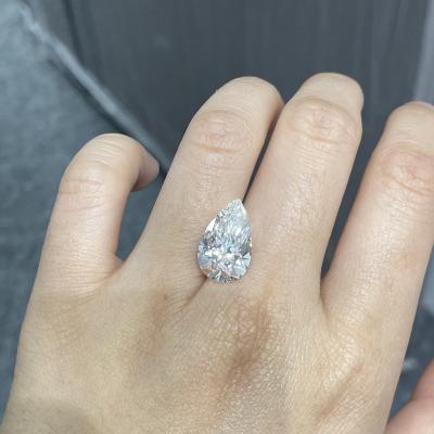China 5.05 Carat CVD HPHT Lab Grown White Diamond Pear Shape VVS2 Clarity with IGI Certificate for sale