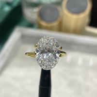 China 5ct Large Size Lab Grown CVD Diamond Oval Brilliant Cut IGI Certified for sale