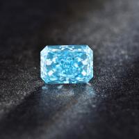China Loose CVD Vivid Lab Grown Blue Diamonds Radiant Shape VVS Clarity for sale