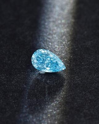 China IGI Certified Fancy Vivid Blue CVD Lab Grown Diamond Pear Shape 3.46ct VVS2 for sale