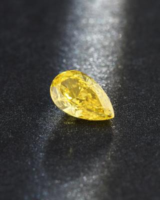 China 1CT-1.99CT Pear Cut Lab Grown Canary Diamonds IGI Certified VVS-VS Clarity Excellent Cut for sale