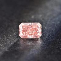 China Lab Grown Pink CVD Diamond Radiant Shape 3ct to 3.7ct IGI Certified 10 Mohs for sale
