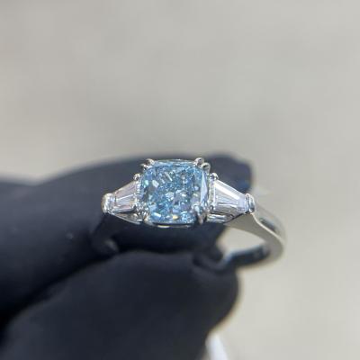 China 1.13ct Cushion Cut Lab Grown Engagement Rings IGI for sale