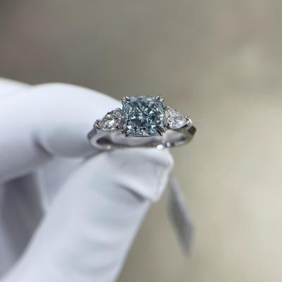 China 1.55ct Lab Created Engagement Rings Cvd Diamond for sale