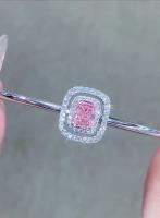 China Pink Radiant Cut Lab Grown Diamond Bracelet with VVS2 Clarity and NGTC Certification for sale