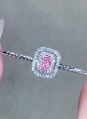 China Pink Radiant Cut Lab Grown Diamond Bracelet with VVS2 Clarity and NGTC Certification for sale