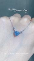 China Blue Heart Cut Lab Created Diamond Pendant Necklace 1.51ct VS1 Clarity NGTC Certified CVD Diamond Jewelry for sale
