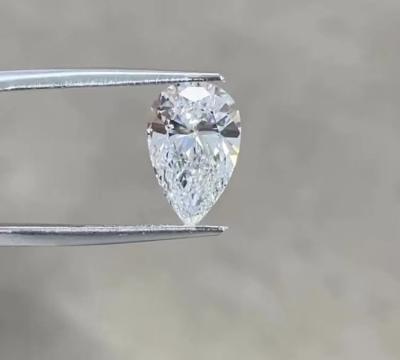 China 10 Mohs Pear Shape CVD Lab Diamond 1.5-2.5ct with IGI Certification for Jewelry Production for sale