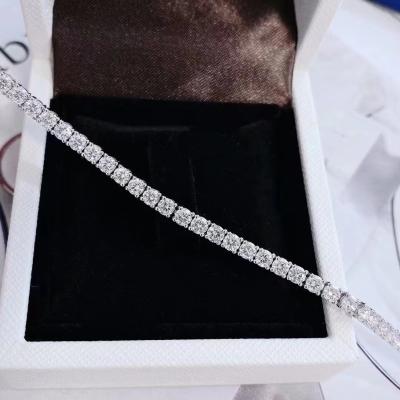 China White CVD Diamond Tennis Bracelet with IGI Certified VVS-VS Clarity Lab Grown Diamonds - 3 Day Delivery for sale