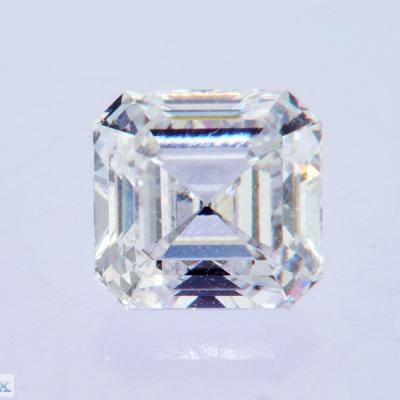 China White 3.2ct Lab Grown CVD Diamonds Square Emerald Asscher Shape IGI Certified for sale