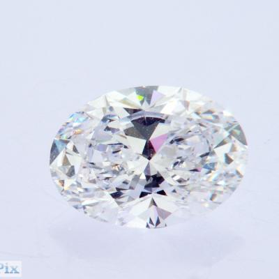 China 3.34ct Lab Grown CVD Diamond Oval Brilliant Cut White IGI Certified for sale