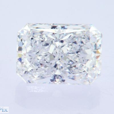 China 3.39ct Radiant Cut Lab Grown Diamond E Color VVS2 Clarity IGI Certified CVD for sale