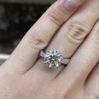 China 18K White Gold Lab Grown Diamond Ring DEF VS Quality IGI Certified 3-Day Delivery Custom Jewelry for sale