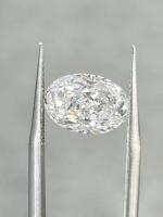 China IGI Certified Lab Grown Diamond Oval Cut 3ct DEF VVS2-VS2 Ideal No Bow Tie for sale