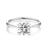 China 18k Real Gold Lab Grown Diamond Ring 0.3ct Round NGTC Certified CVD Synthetic Diamond for sale