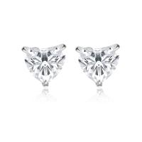 China Heart Shape 1ct+ Lab Grown Diamond Earrings in 18k Gold with VS1+ Clarity and Excellent Cut for sale