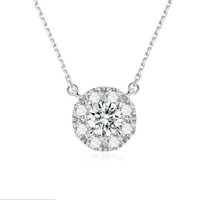 China 18k Gold Lab-Grown Diamond Pendant with 0.5ct+ VS1+ Clarity and NGTC Certification for sale
