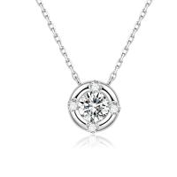 China 18k Gold Lab-Grown Diamond Pendant with 0.2ct+ VS1+ Clarity and 10.0 Mohs Hardness for sale
