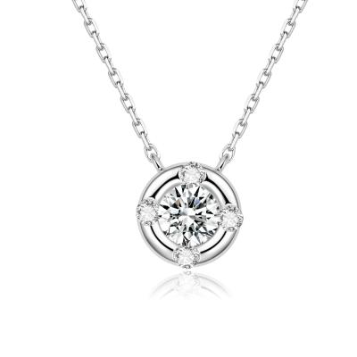 China 18k Gold Lab-Grown Diamond Pendant with 0.2ct+ VS1+ Clarity and 10.0 Mohs Hardness for sale