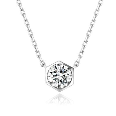 China 18k Gold Lab-Grown Diamond Pendant with 0.3ct+ VS1+ Clarity and NGTC Certification for sale