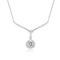 China 18k Gold Lab-Grown Diamond Pendant with 0.3ct+ Round Shape and VS1+ Clarity - NGTC Certified for sale