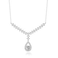China 18k Gold Lab-Grown Diamond Pendant with 0.3ct+ Round HPHT Diamond and 10.0 Mohs Hardness for sale